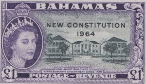 Bahamas Philately: 1964 Definitive Series (New Constitution) - £1 ...